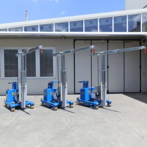 Mobile cranes for plastic industry | Mobile crane GB 500 TR VERTICAL